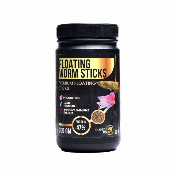 Superfish Floating Worm Sticks – High-Protein Floating Fish Food